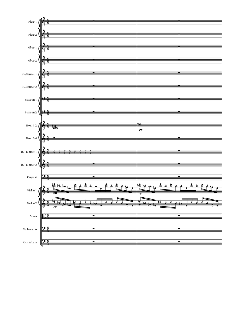 space theme or something Sheet music for Violin, Flute, Oboe, Viola ...