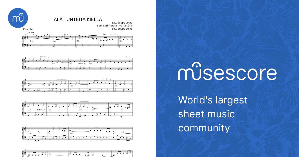 ÄLÄ TUNTEITA KIELLÄ – Seppo Leino;San. Sari Matala;Marja Kärki Sheet ...