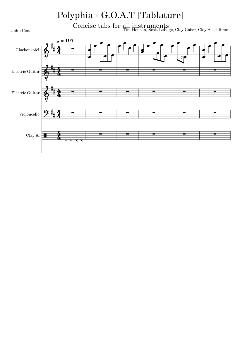 Polyphia - G.O.A.T. (Standard Notation) WIP Sheet music for Piano ...
