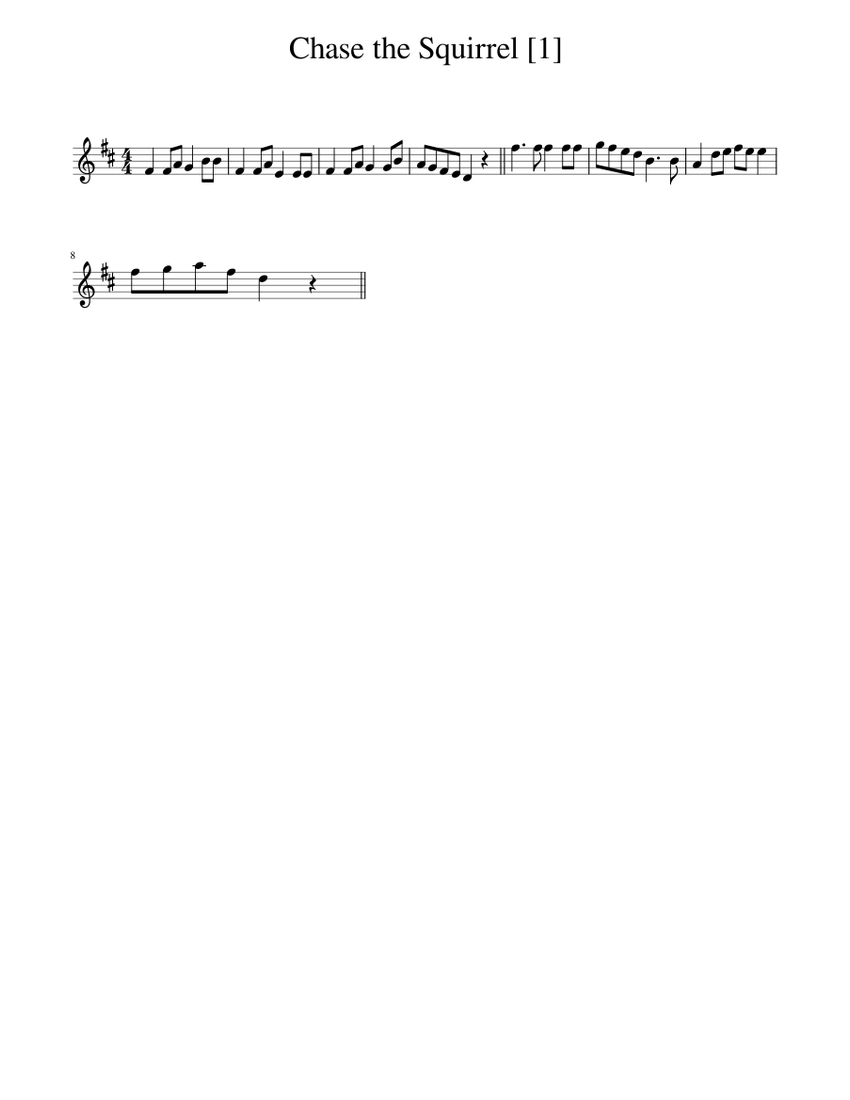 Chase the Squirrel Sheet music for Piano (Solo) Easy | Musescore.com