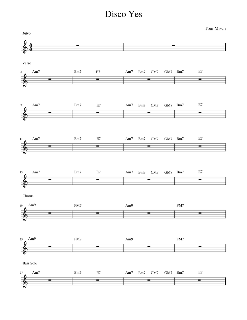 Disco_Yes Sheet music for Piano (Solo) Easy | Musescore.com