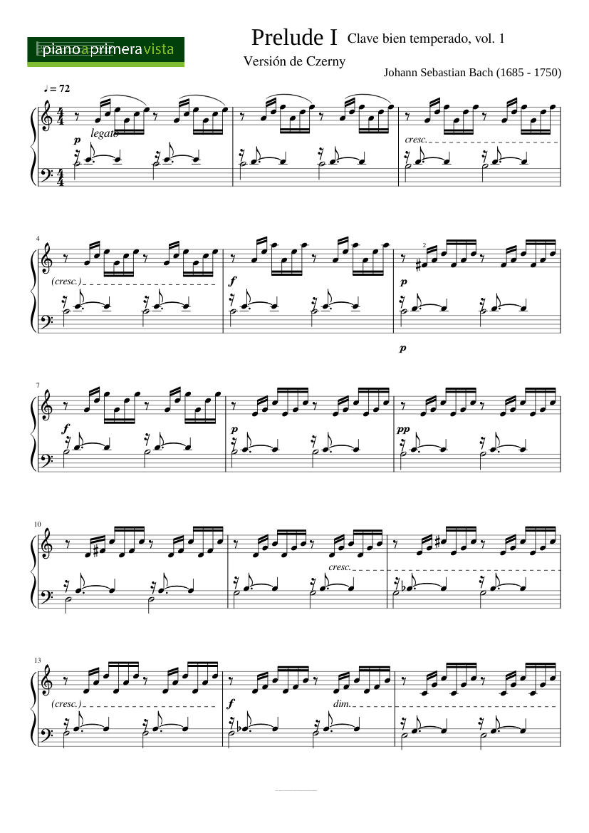 Prelude_I Sheet music for Piano (Solo) | Musescore.com