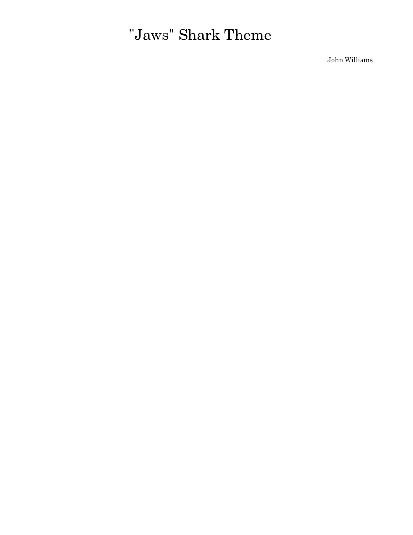 Williams-Jaws-Shark-Theme.mscz Sheet Music for Piano, Trombone, Tuba ...