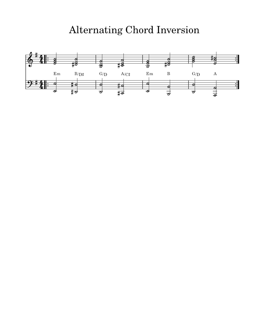 Alternating Chord Inversion Sheet music for Piano (Piano Duo ...