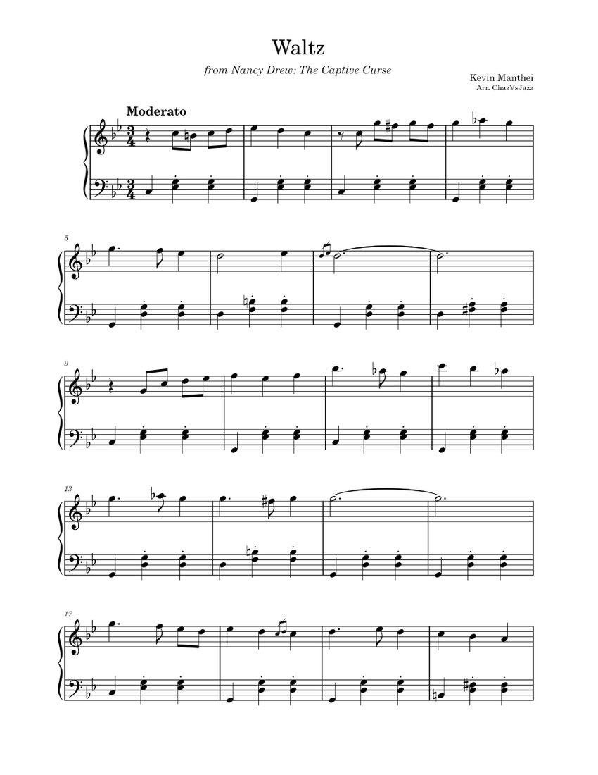 Waltz Sheet music for Piano (Solo) | Musescore.com