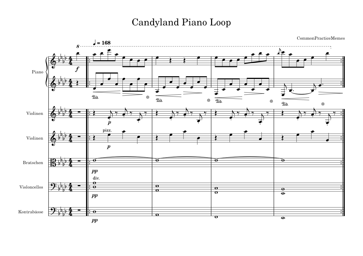 Candyland Piano and Strings Arrangement Sheet music for Piano, Strings ...