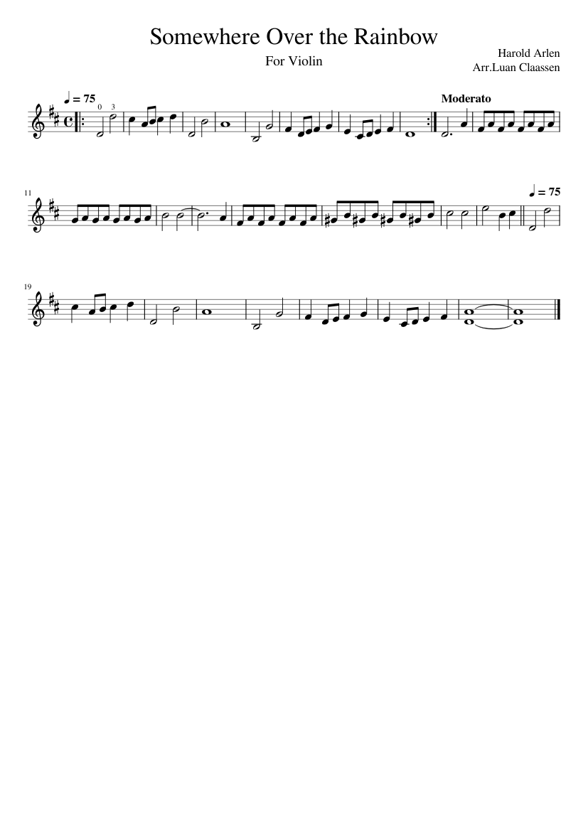 (Somewhere) Over the Rainbow – Harold Arlen Harold Arlen Somewhere Over ...