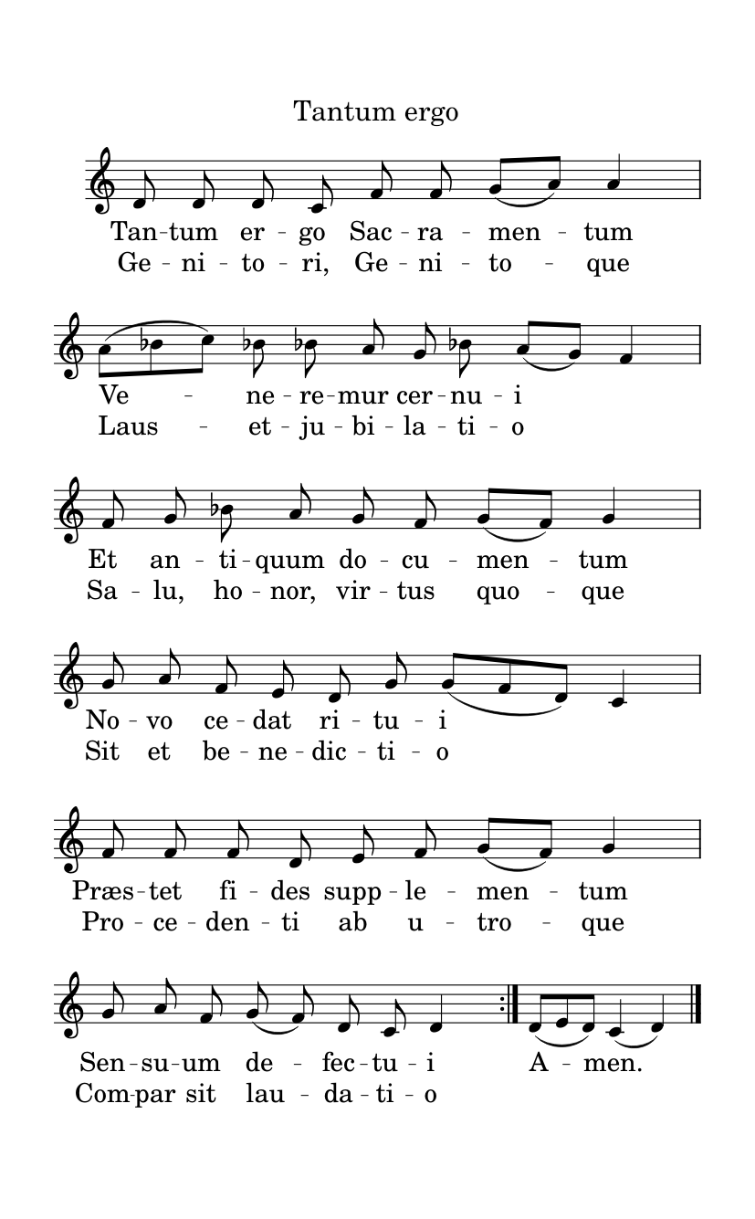 Tantum ergo Sheet music for Vocals (Church Choir) | Musescore.com