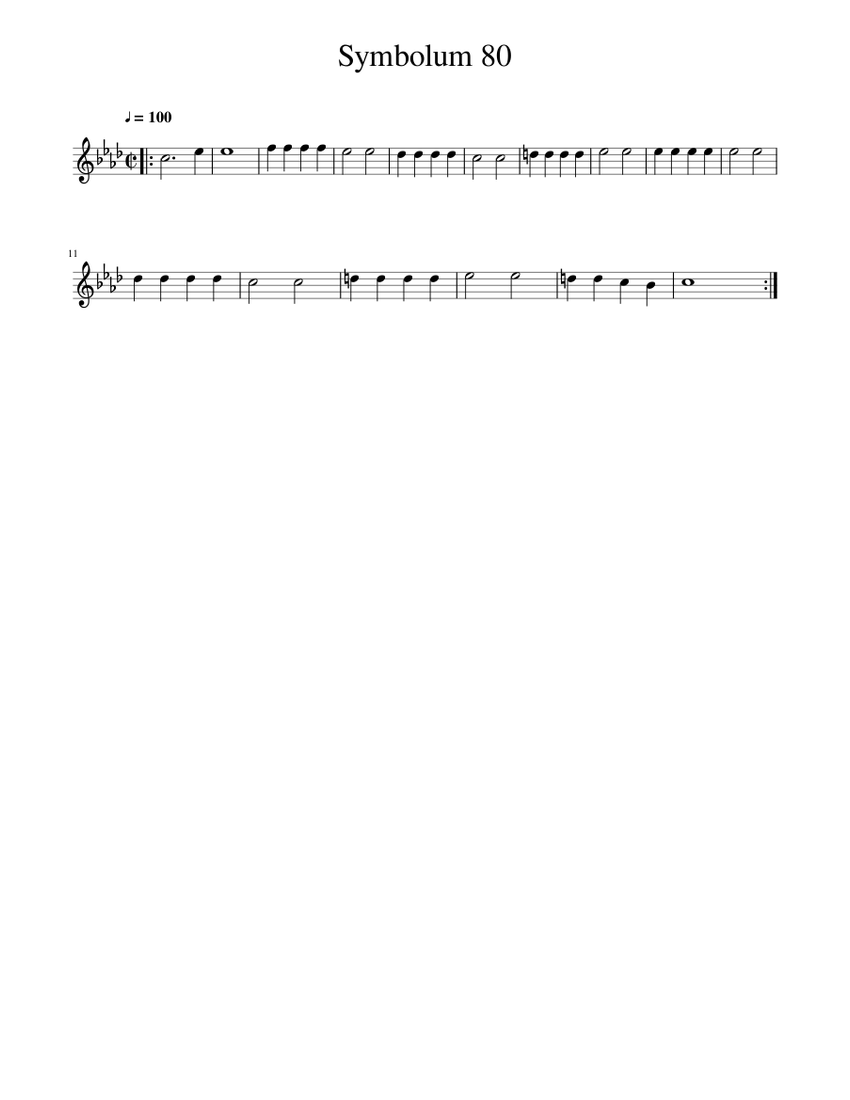 Symbolum 80 Sheet music for Piano (Solo) Easy | Musescore.com