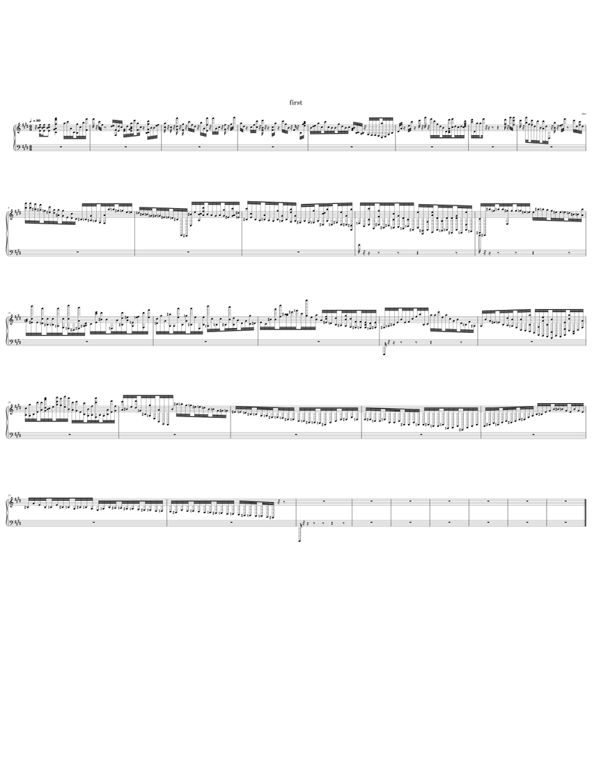 first Sheet music for Piano (Solo) Easy | Musescore.com