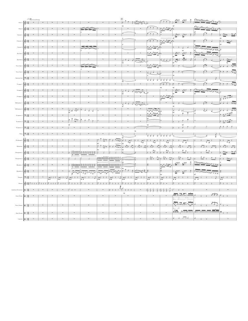 Field show Sheet music for Trombone, Tuba, Mellophone, Flute & more ...