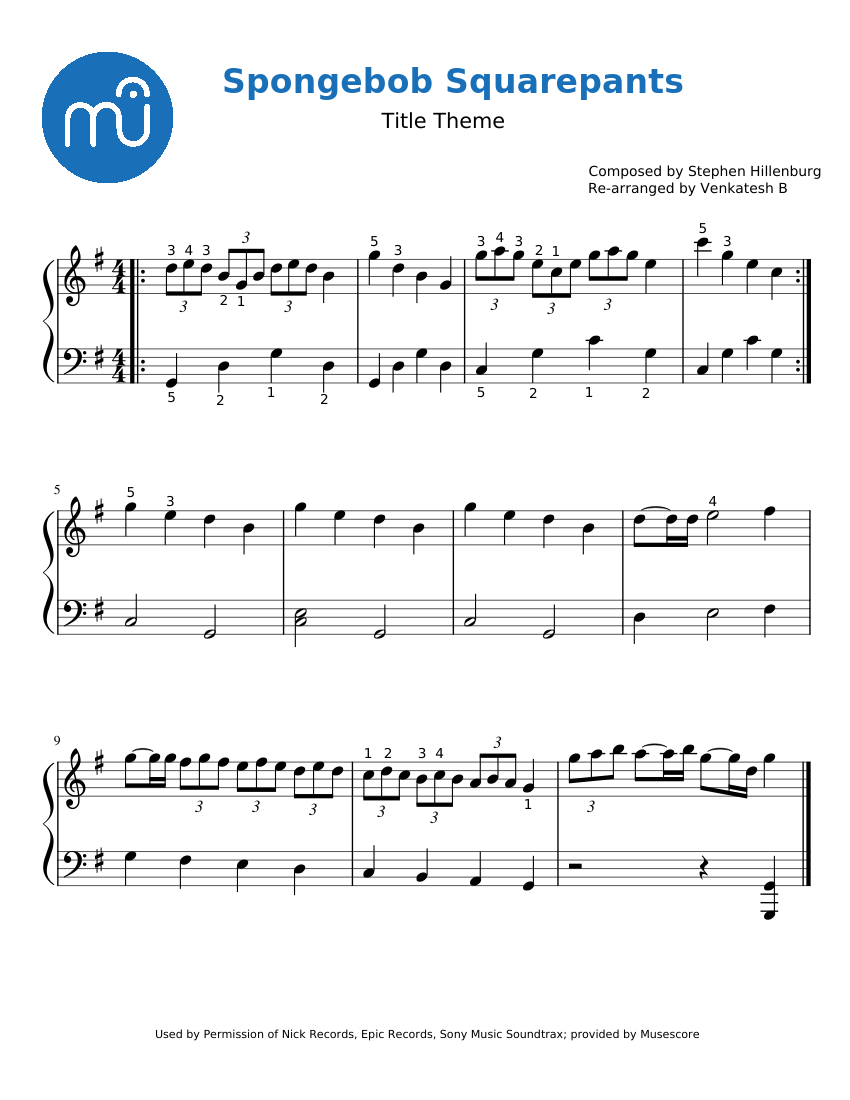 Spongebob squarepants theme – Misc Cartoons Spongebob Squarepants ...