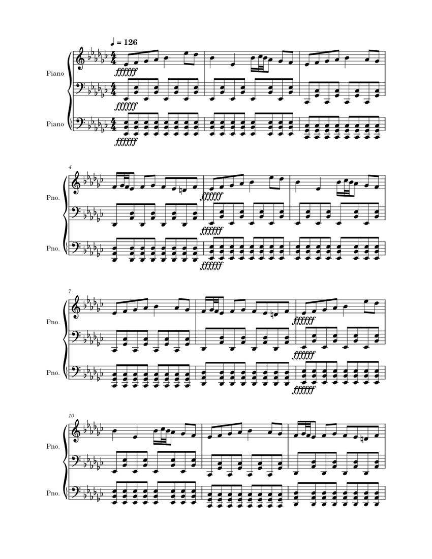 bad apple Sheet music for Piano (Piano Duo) | Musescore.com