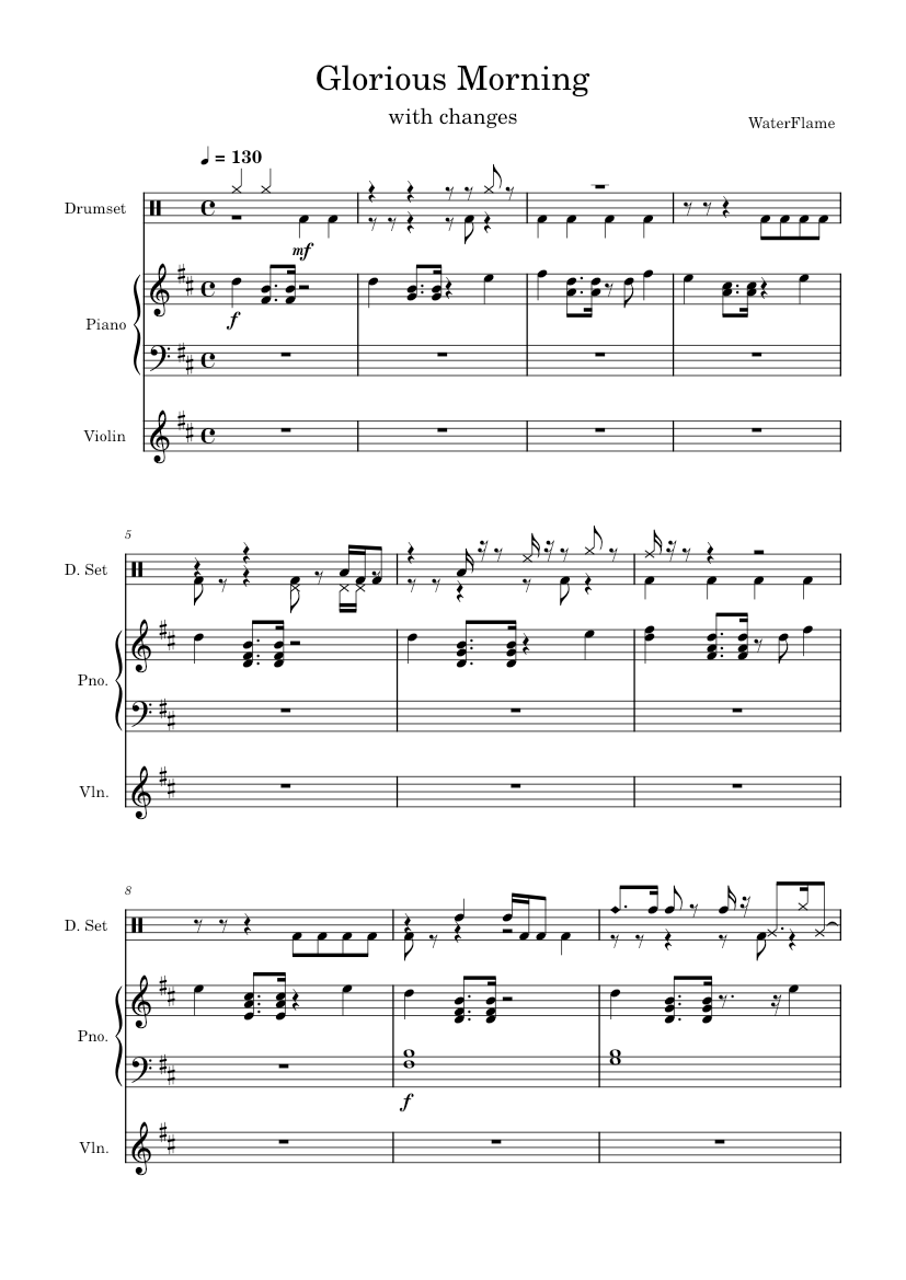 Glorious morning – Waterflame Glorious morning Sheet music for Piano ...