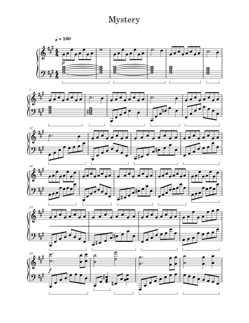 40 || Mystery Sheet music for Piano (Solo) | Musescore.com