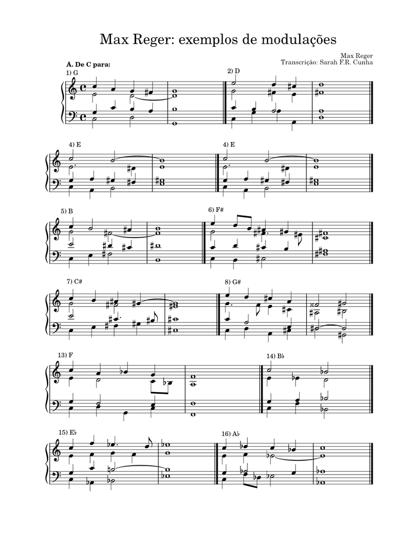 Modulation - Max Reger Sheet music for Piano (Solo) Easy | Musescore.com