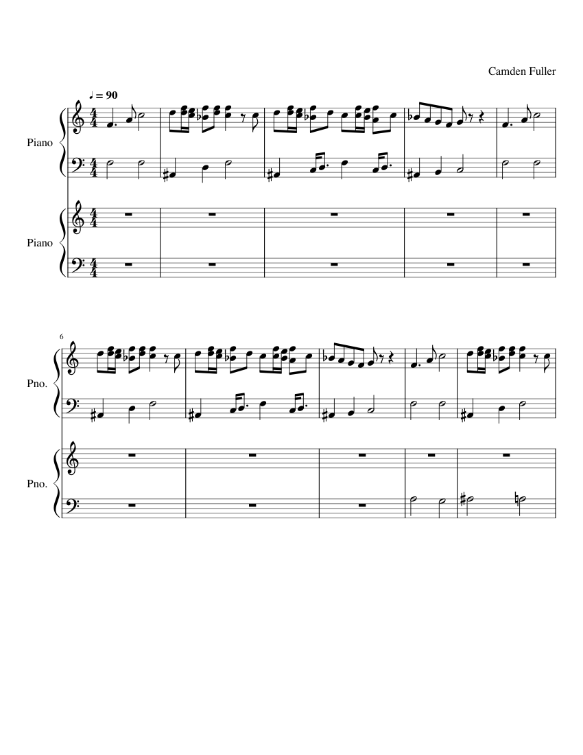 Sweet Normalcy Sheet music for Piano (Piano Four Hand) | Musescore.com