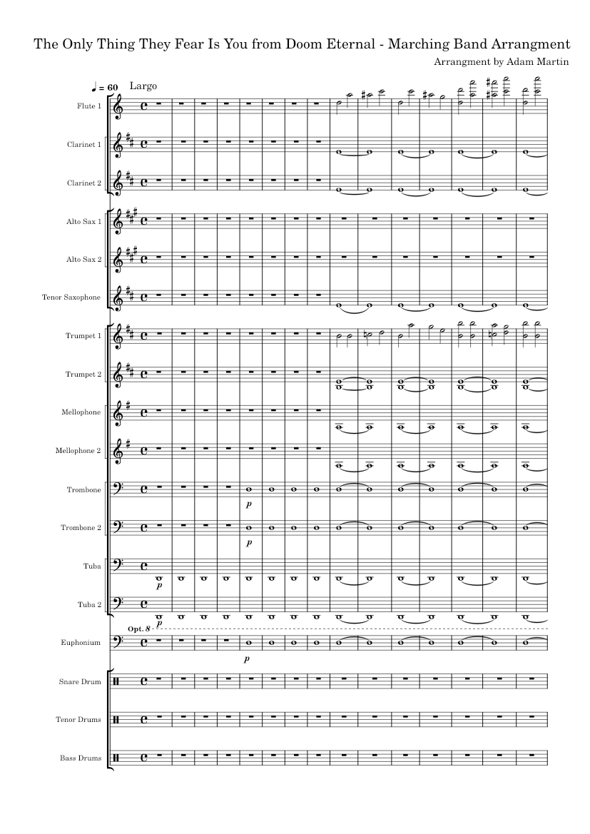 The Only Thing They Fear Is You from Doom Eternal - Marching Band ...