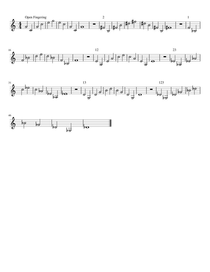 Trumpet Warmups Sheet music for Trumpet in b-flat (Solo) | Musescore.com