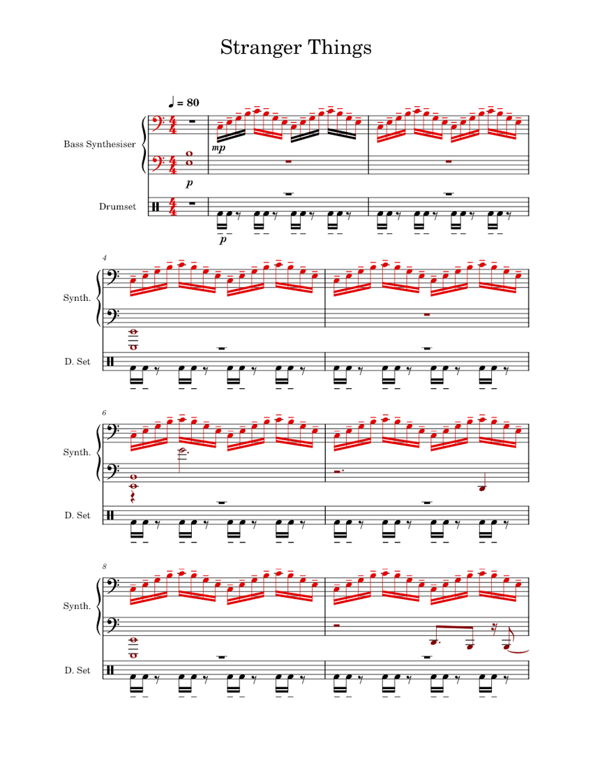 Stranger things - main theme – Misc Soundtrack Stranger things - Misc ...