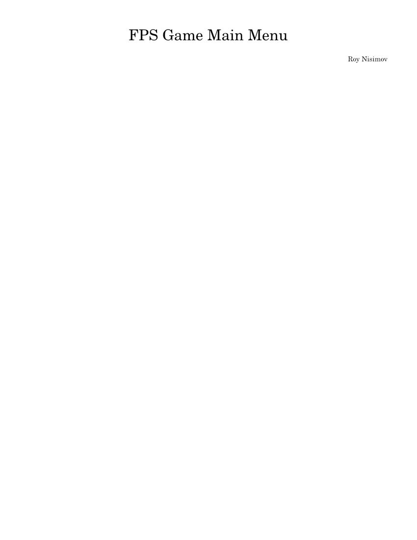 FPS Game Main Menu Sheet music for Piano, Trombone, Tuba, Oboe & more ...