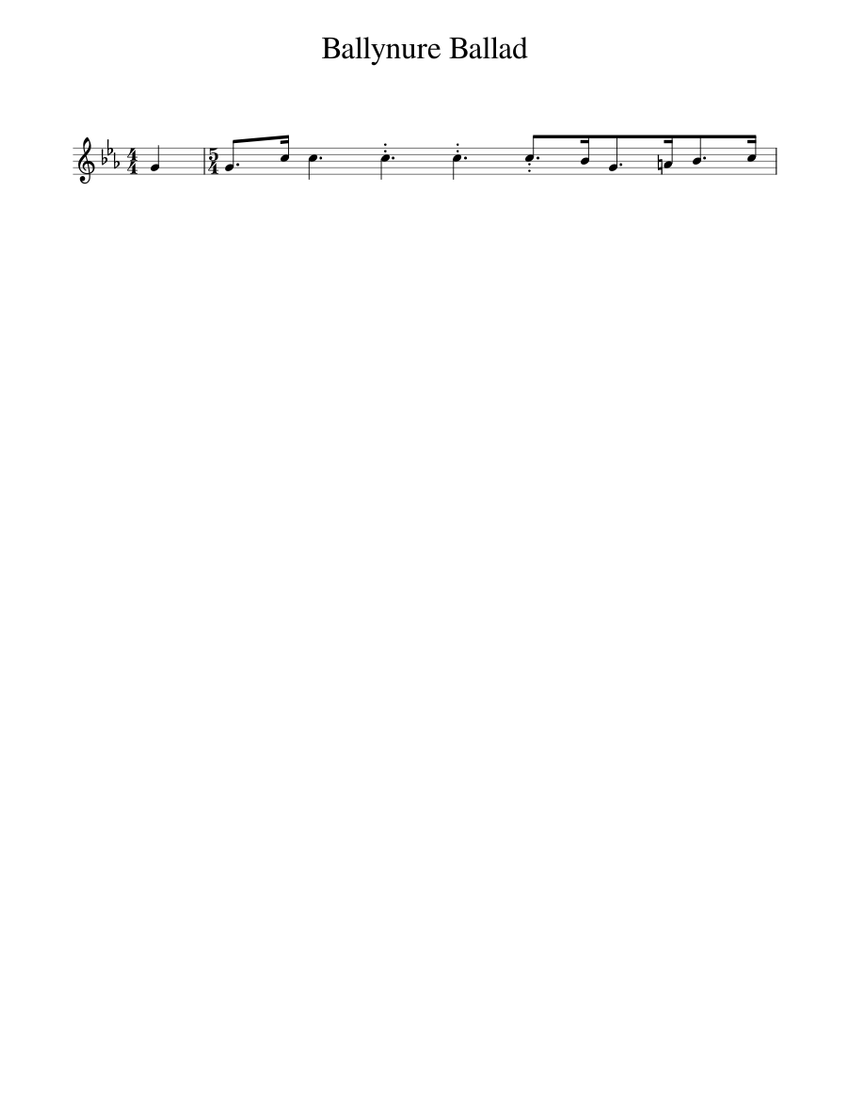Ballynure Ballad Sheet music for Piano (Solo) Easy | Musescore.com
