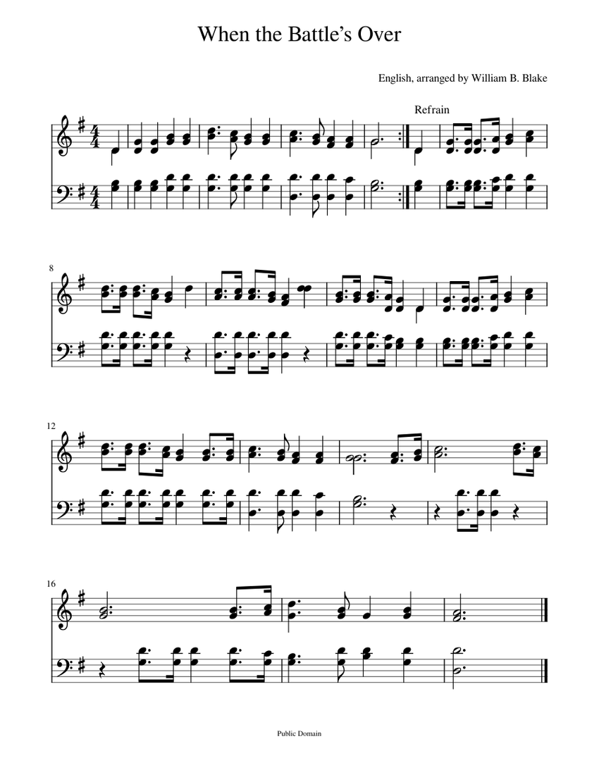 Am I a soldier of the cross (Blake) - William B. Blake Sheet music for ...