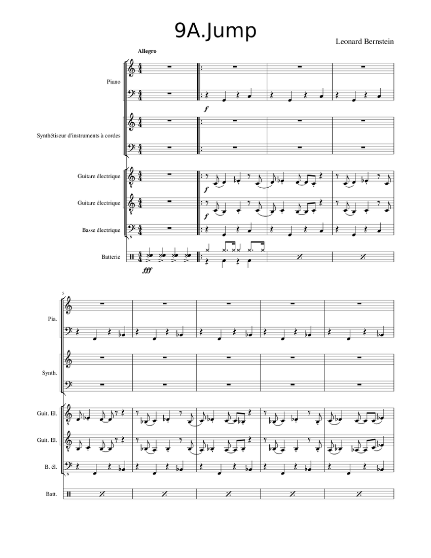 9A.Jump Sheet music for Piano (Solo) | Musescore.com