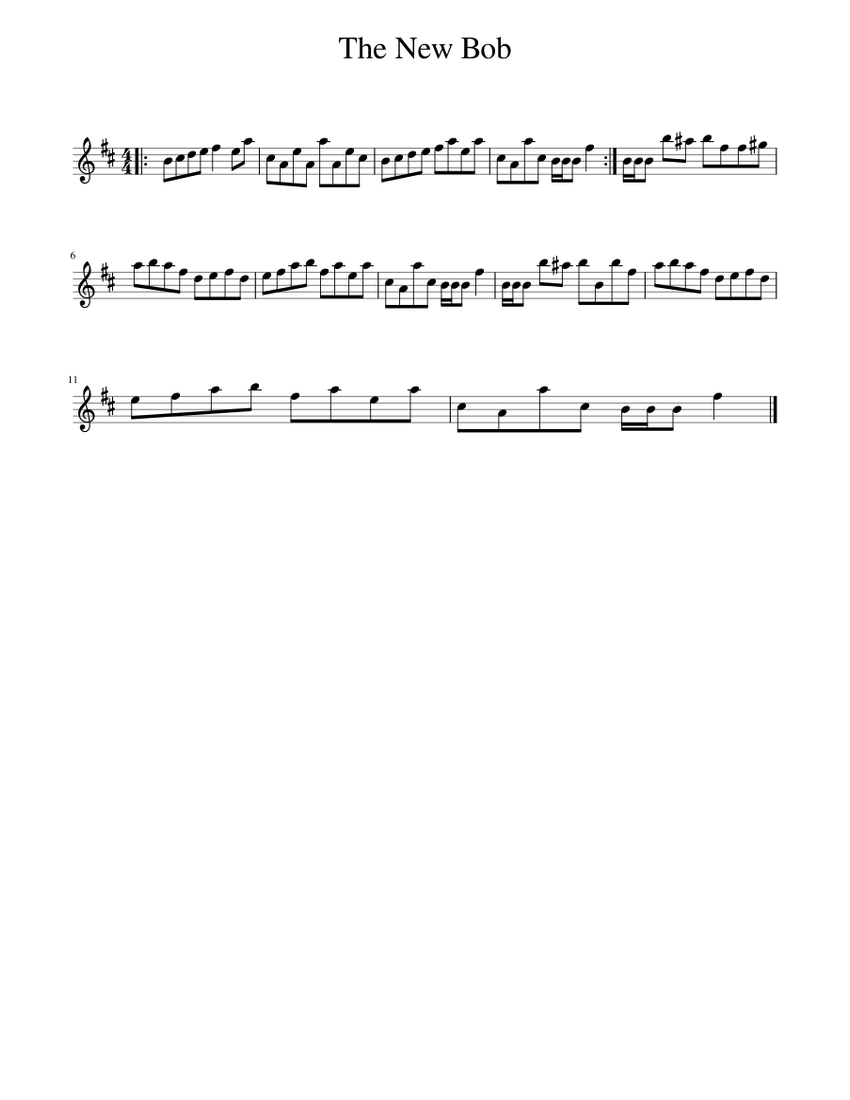 The New Bob Sheet music for Piano (Solo) Easy | Musescore.com