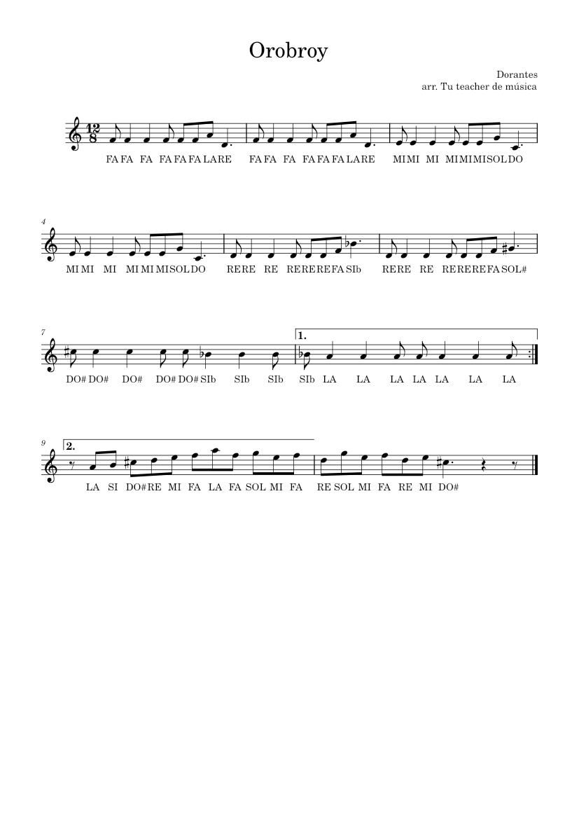 Orobroy - Dorantes Sheet Music for Flute (Solo) | MuseScore.com