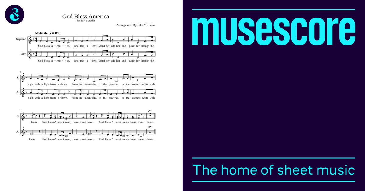 God Bless America - SSA Sheet music for Soprano, Bass voice (Choral ...