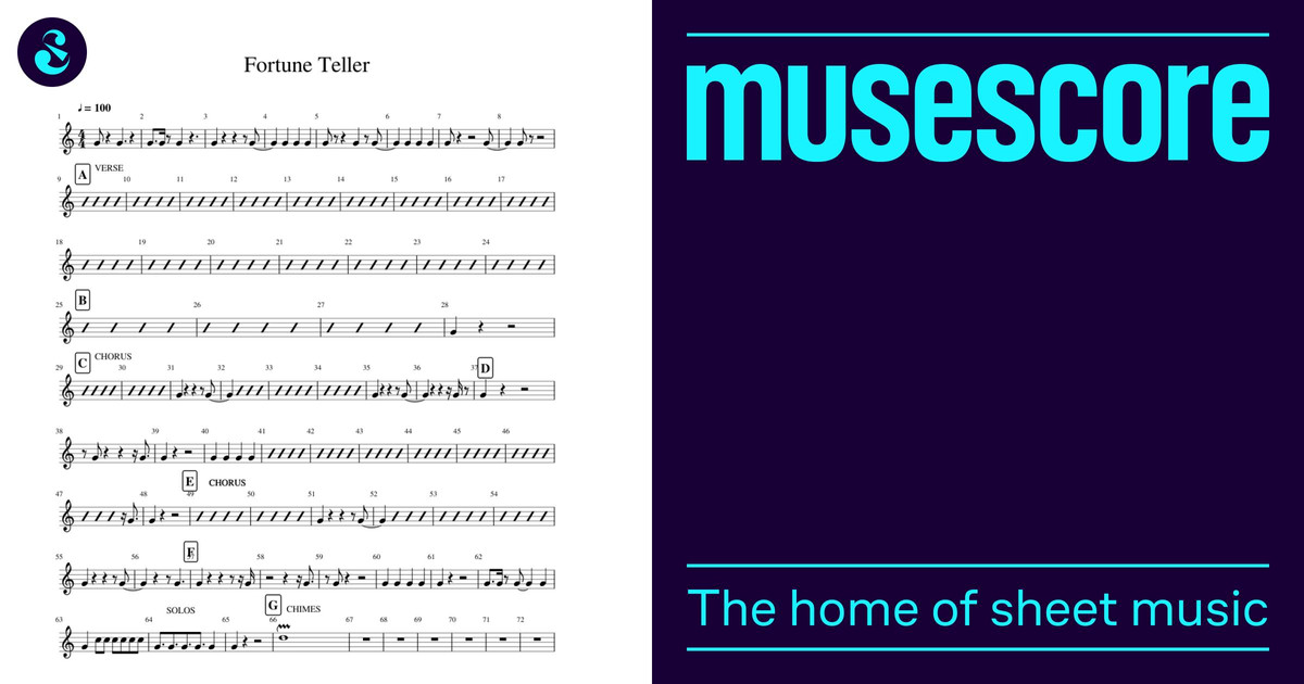 Fortune Teller Sheet music for Piano (Solo) | Musescore.com