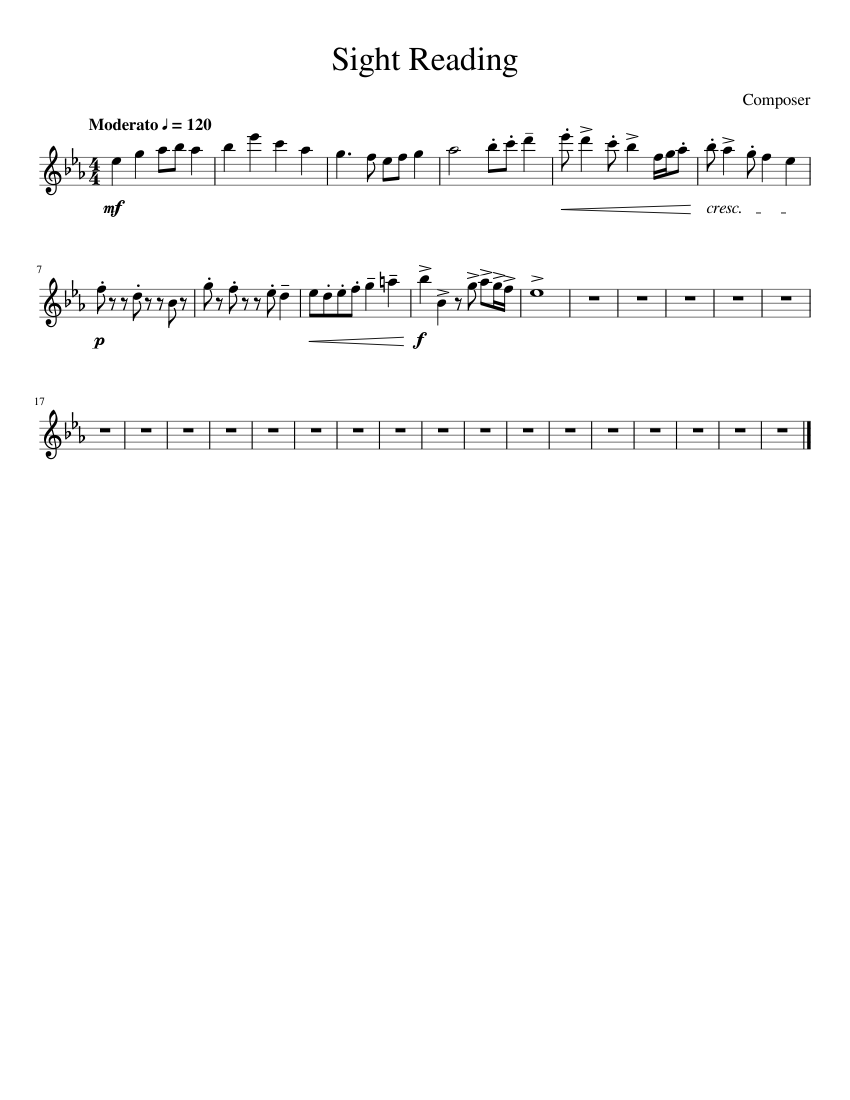 Sight reading Sheet music for Piano (Solo) Easy | Musescore.com