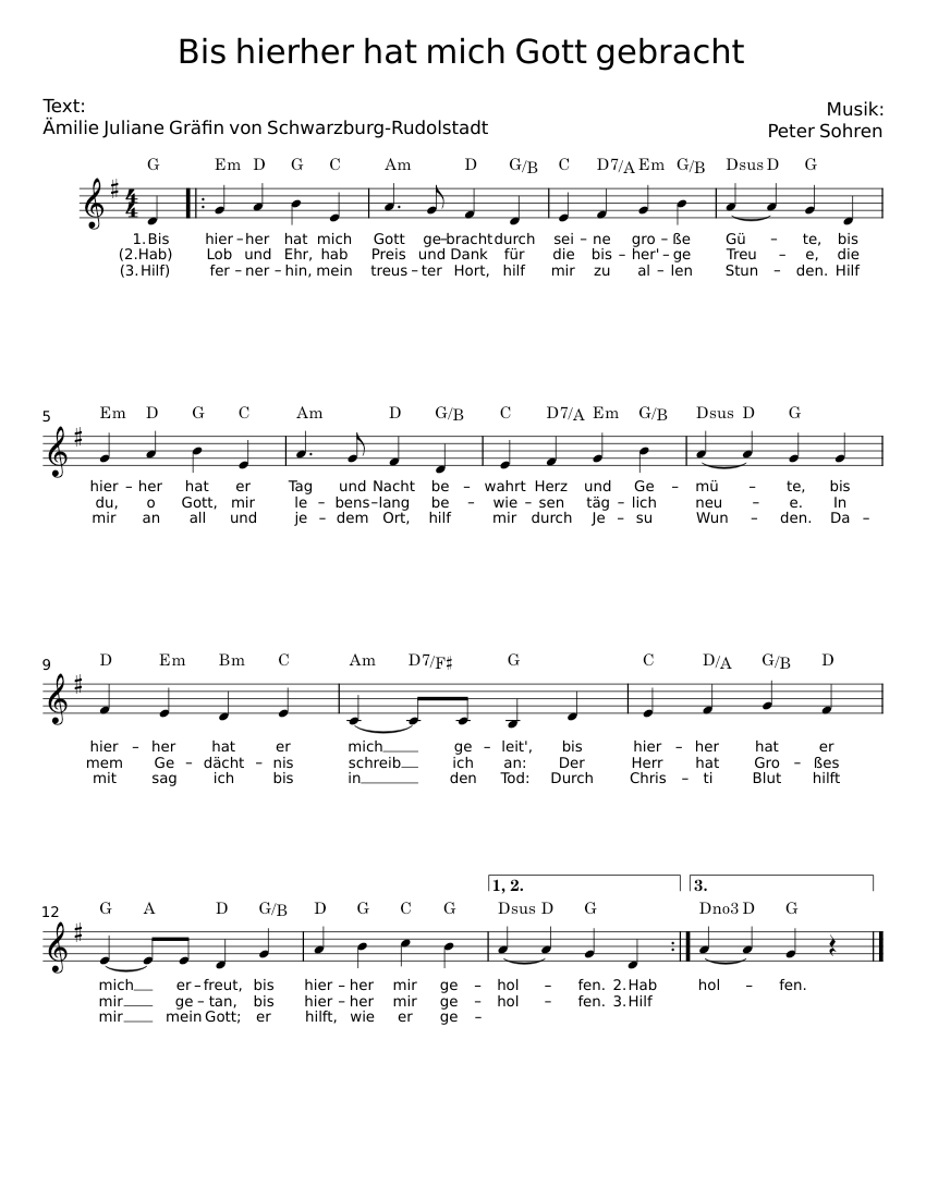 Bis hierher hat mich Gott gebracht – Ämilie Juliane Gräfin von ...