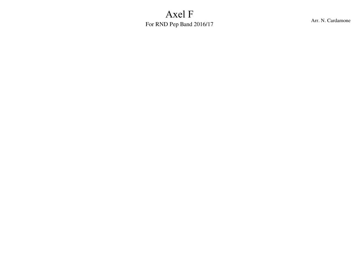 Axel F Sheet Music for Piano, Trombone, Tuba, Saxophone alto & more ...