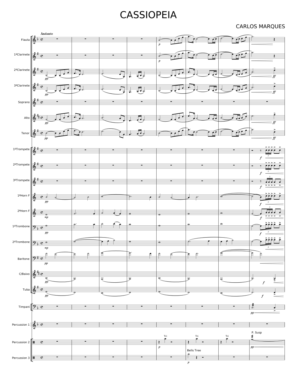 Cassiopeia - Carlos Caldeira Marques Sheet Music for Trombone, Tuba ...