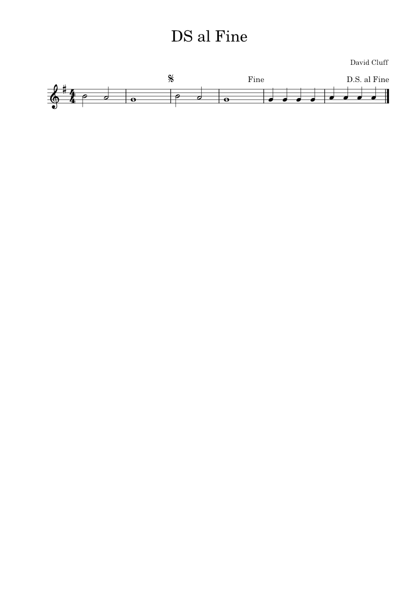 DS al Fine Sheet music for Trumpet in b-flat (Solo) | Musescore.com