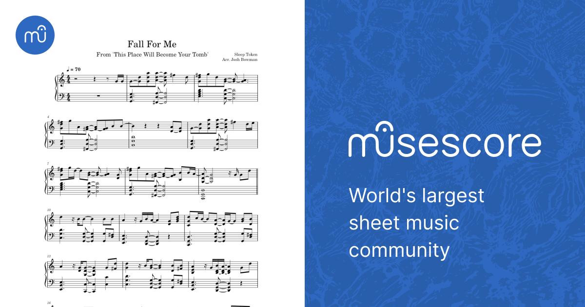 Fall For Me - Sleep Token Sheet music for Piano (Solo) | Musescore.com