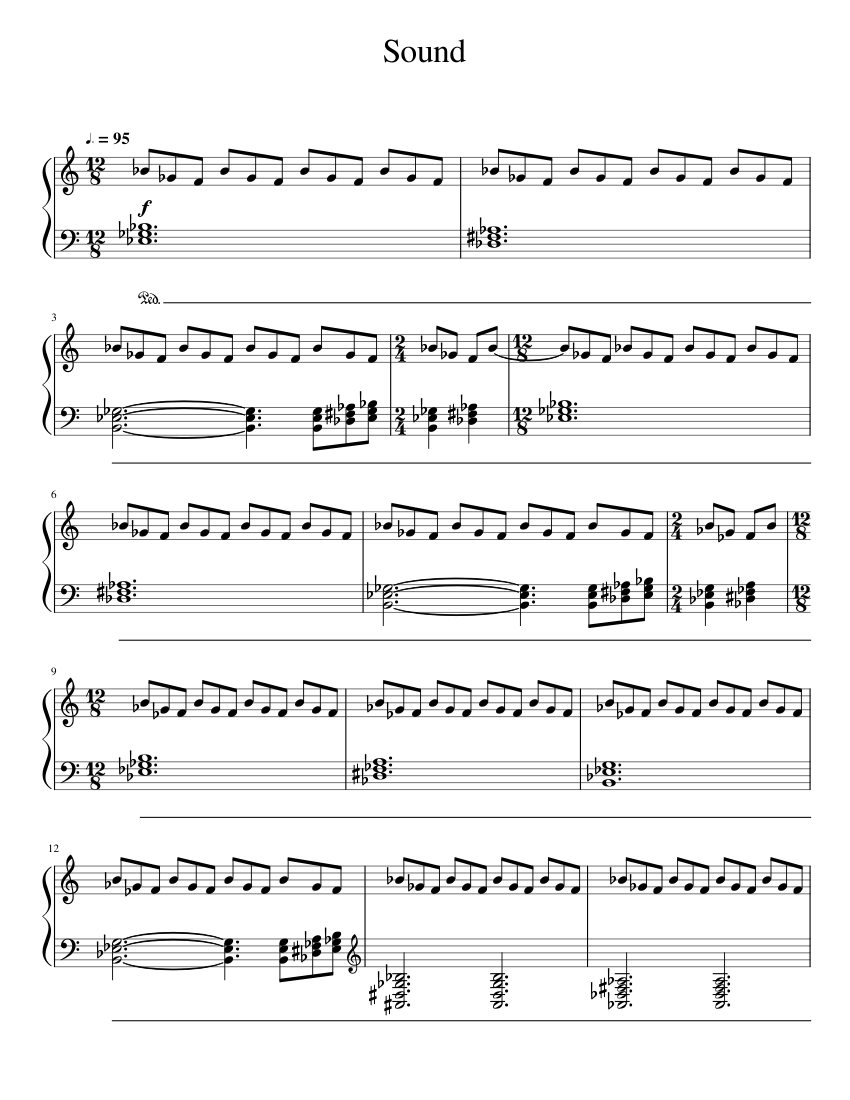 Sound Sheet music for Piano (Solo) | Musescore.com