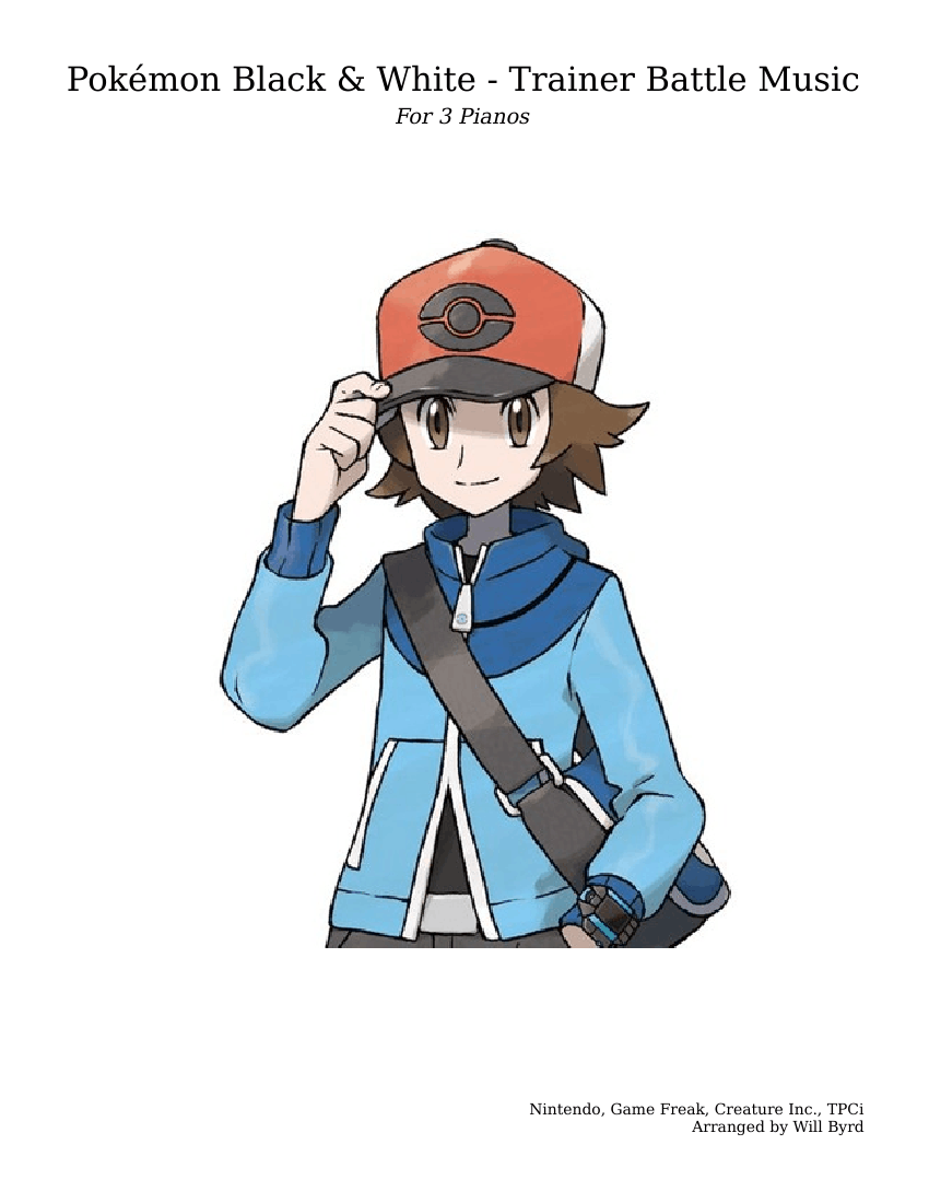 Pokémon Black & White - Trainer Battle Music Sheet music for Piano ...