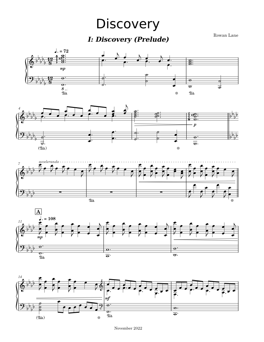 Discovery Sheet music for Piano (Solo) | Musescore.com