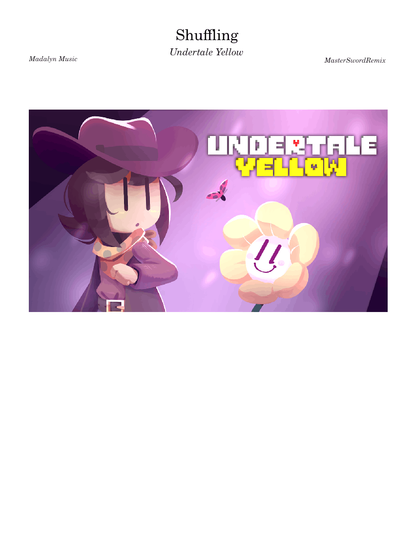 Shuffling- Undertale Yellow Sheet music for Piano (Solo) | Musescore.com
