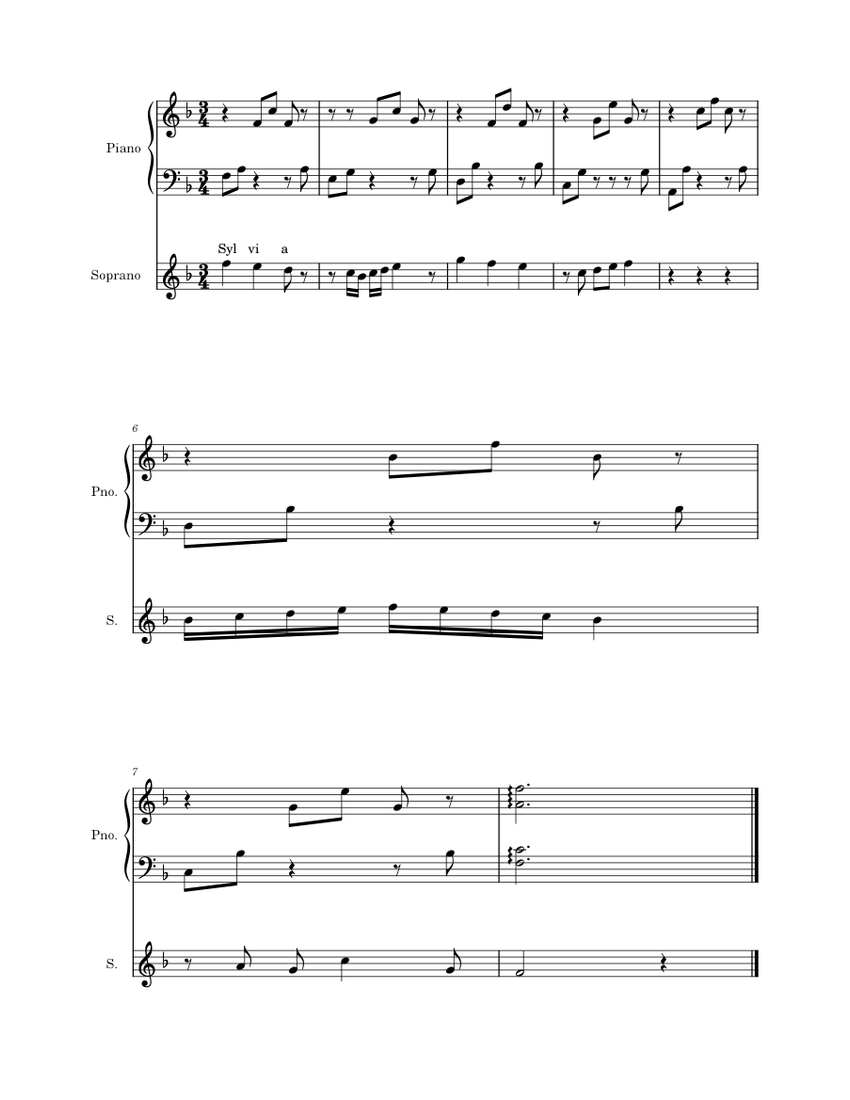 Music Theory Final Project Sheet music for Piano, Soprano (Piano-Voice) | Musescore.com