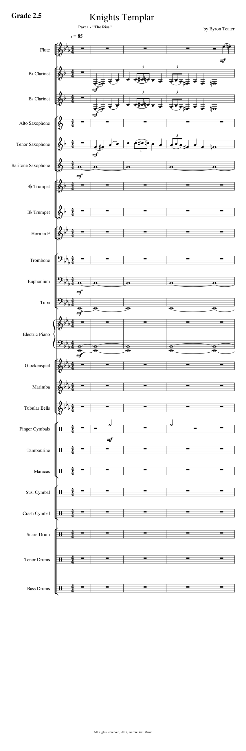 Knights Templar Sheet Music for Piano, Trombone, Euphonium, Tuba & more ...