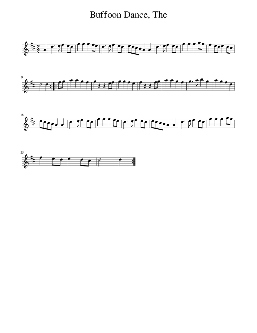 The Buffoon Dance Sheet music for Piano (Solo) | Musescore.com