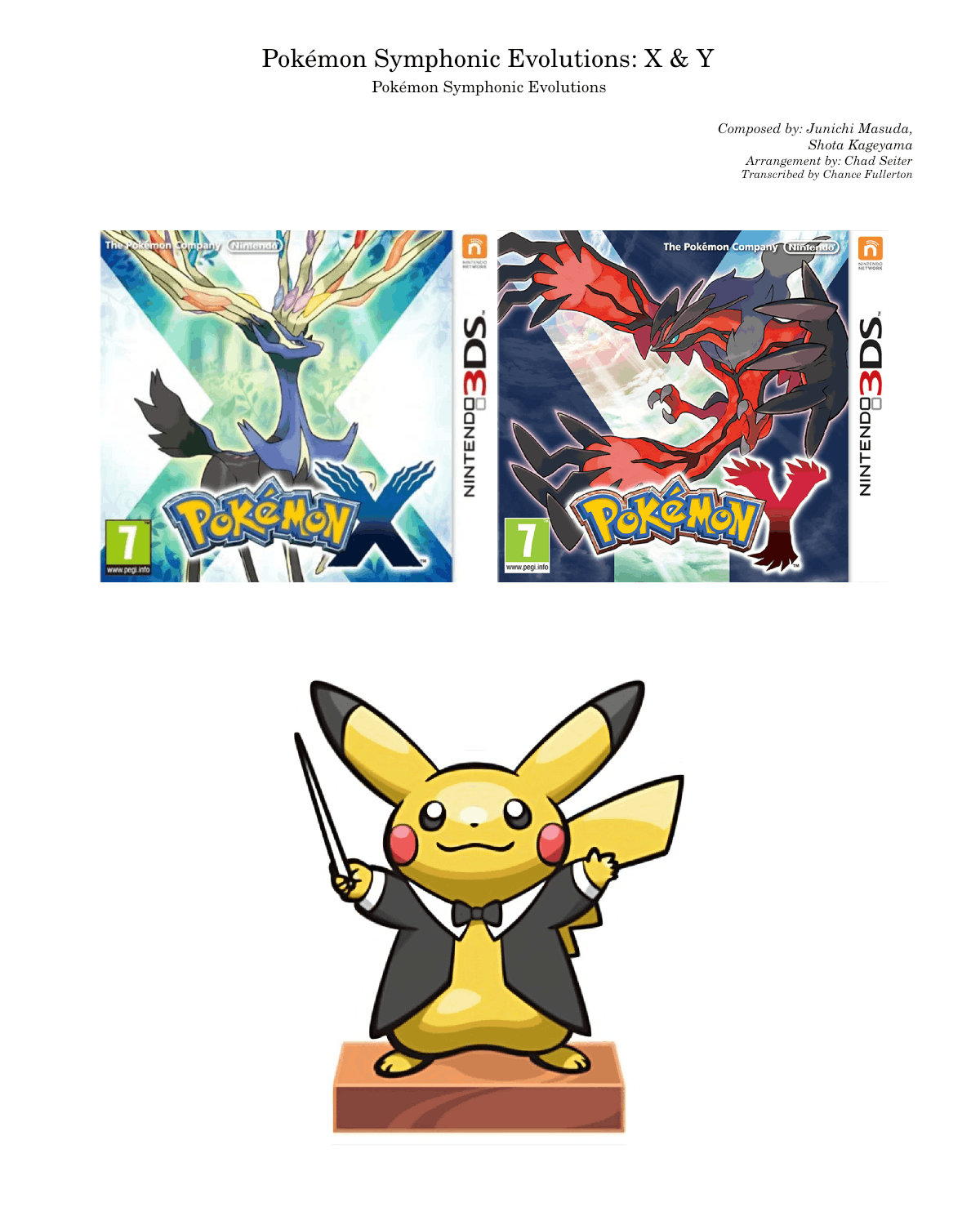 Pokémon Symphonic Evolutions: X & Y | Generation 6 Sheet music for ...