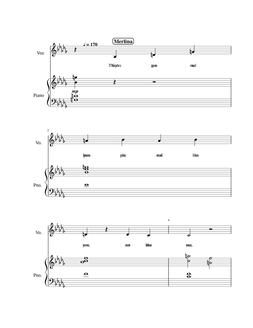 Los Addams - Una noche normal / One Normal Night Sheet music for Piano ...