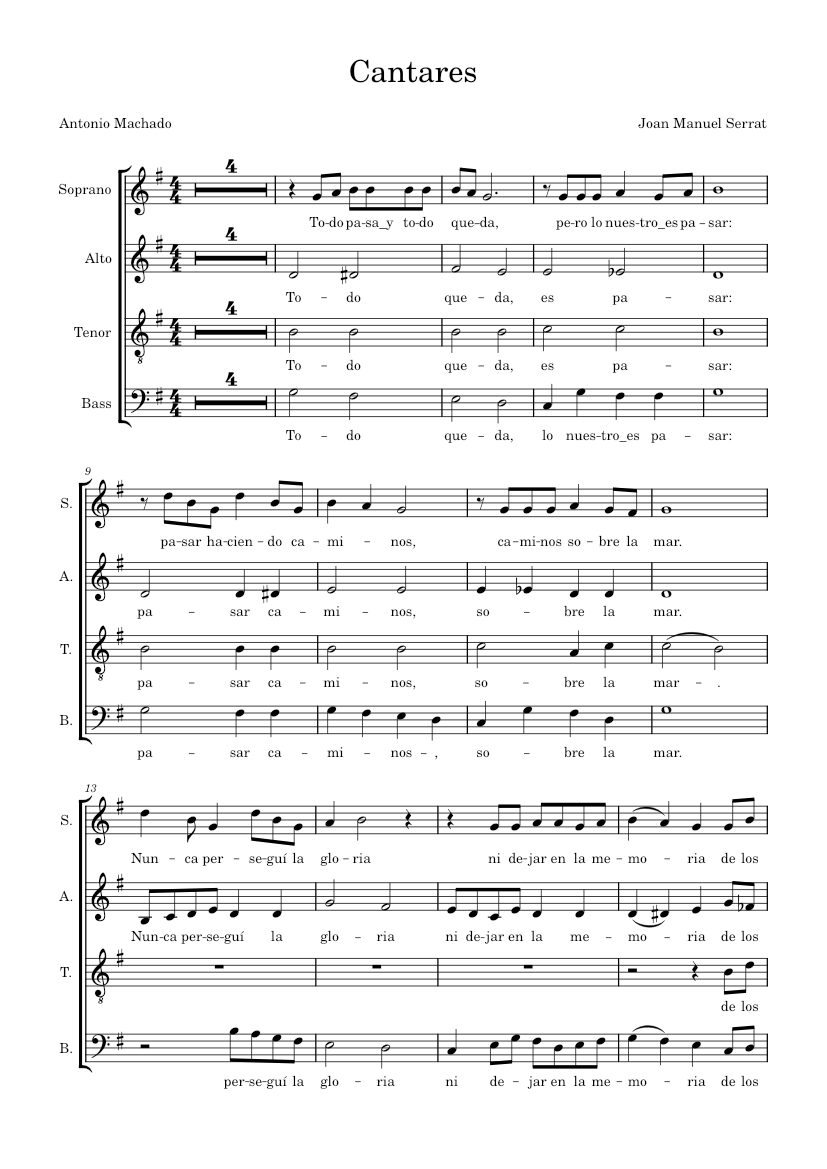 Cantares - Serrat/Machado - piano tutorial