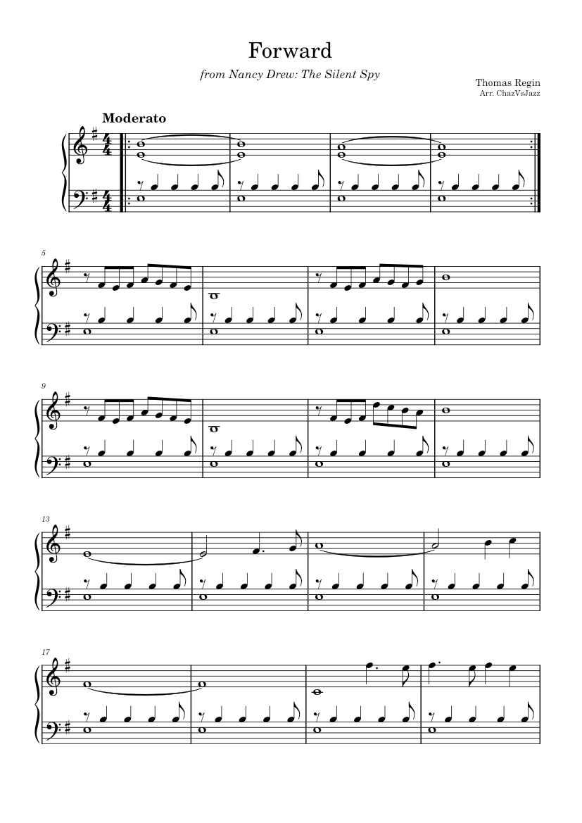 Forward Sheet music for Piano (Solo) Easy | Musescore.com