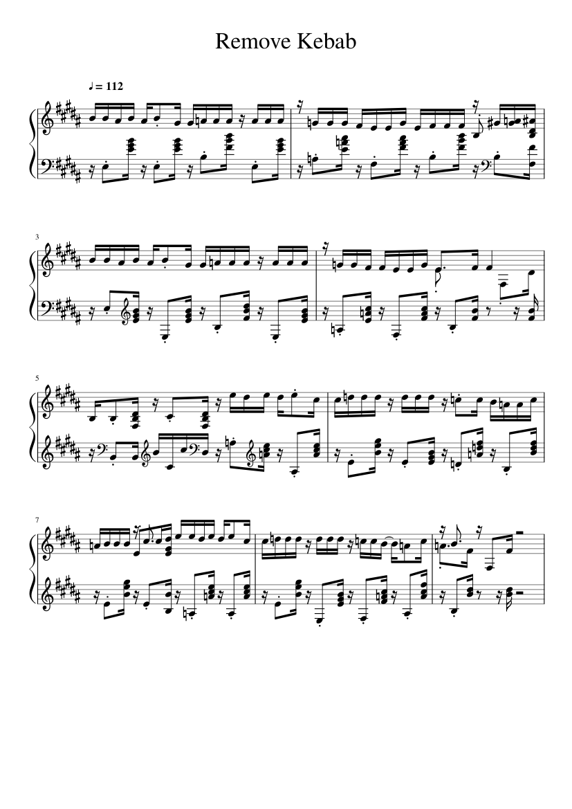 Remove Kebab K